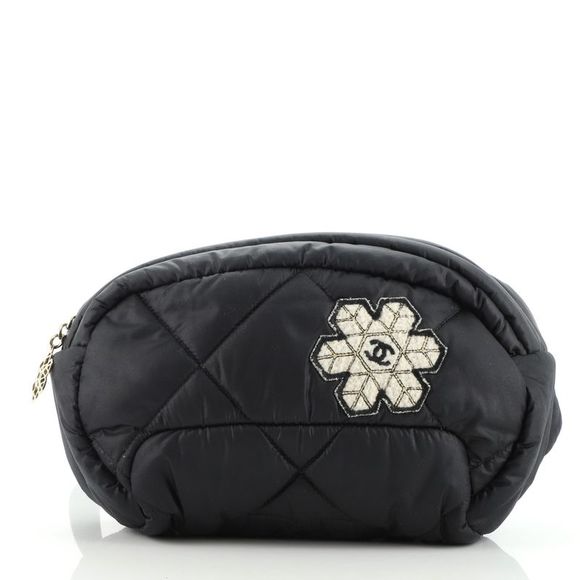 CHANEL | Bags | Chanel Coco Neige Waist Bag Quilted Nylon With Applique ...